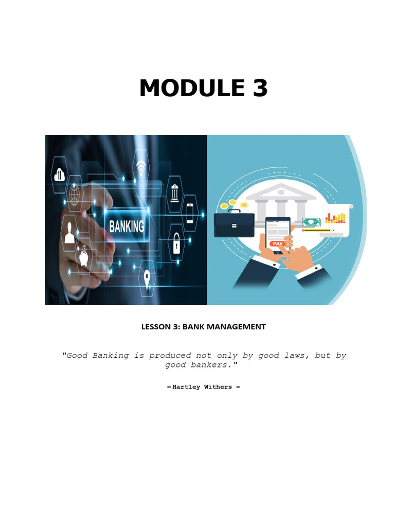 Module3 BankingFinancialIns | PDF | Board Of Directors | Banks