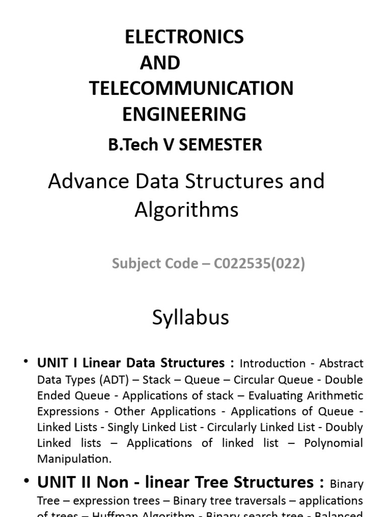 Data Structures Unit 1 Pdf Queue Abstract Data Type Computer Engineering