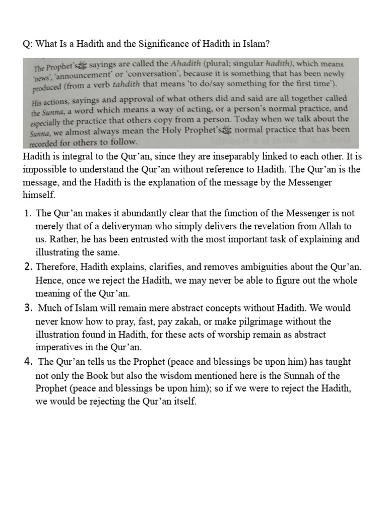 Understanding Sanad and Matan in Hadith | PDF | Self-Improvement