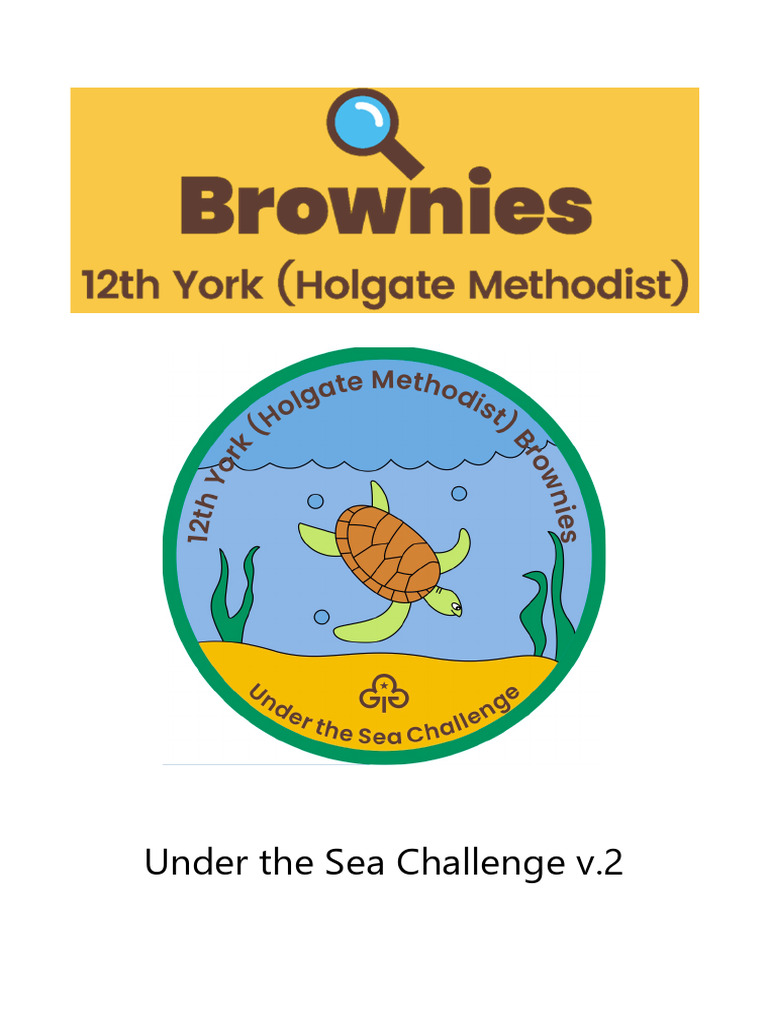 Under The Sea Challenge Badge Pack v.2 | PDF | Sea | Coral Reef