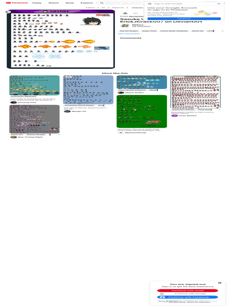 Naruto Sprite Sheet Collection | PDF