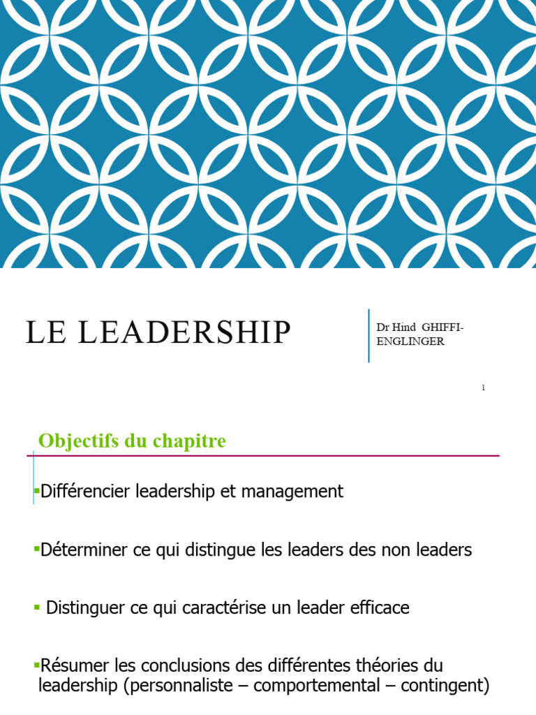 Théories et pratiques du leadership | PDF | Direction | Contrôle ...