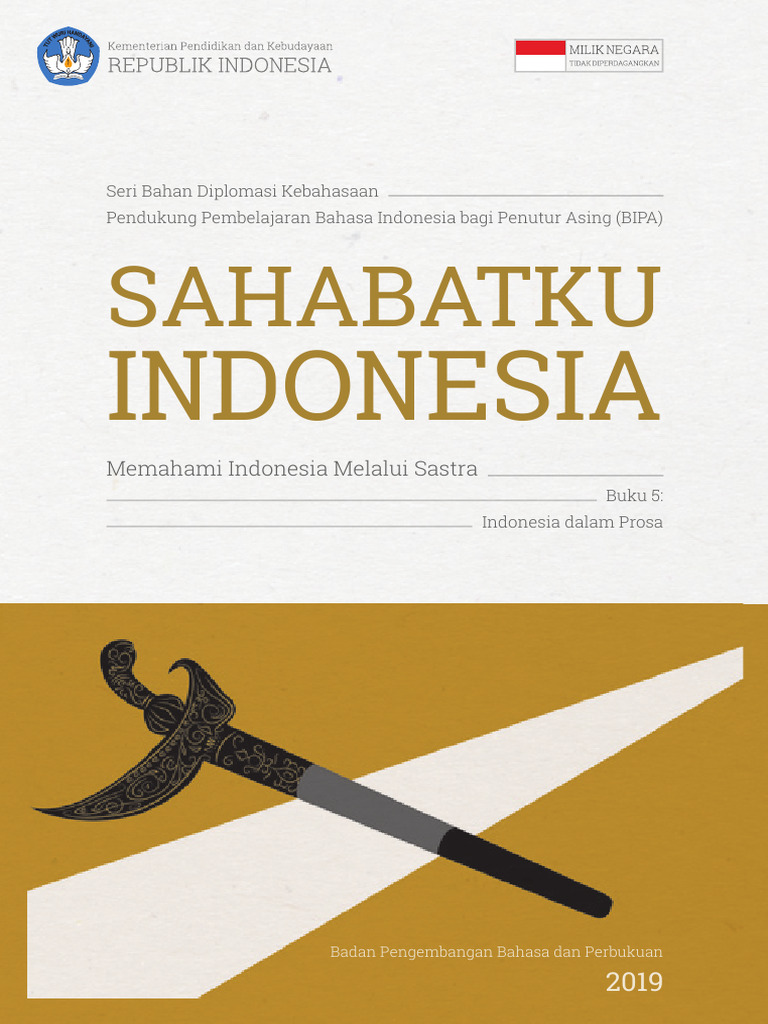 BIPA Sastra Buku 5 04112019 | PDF | Seni & Disiplin Bahasa