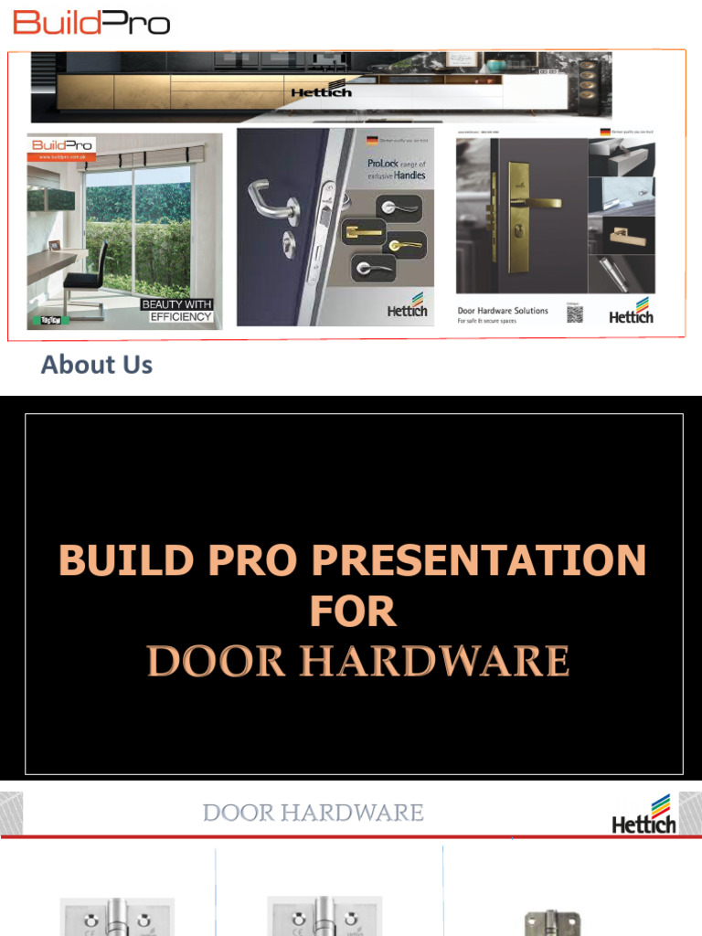 Buildpro DOOR HARDWARE | PDF | Door | Manufactured Goods