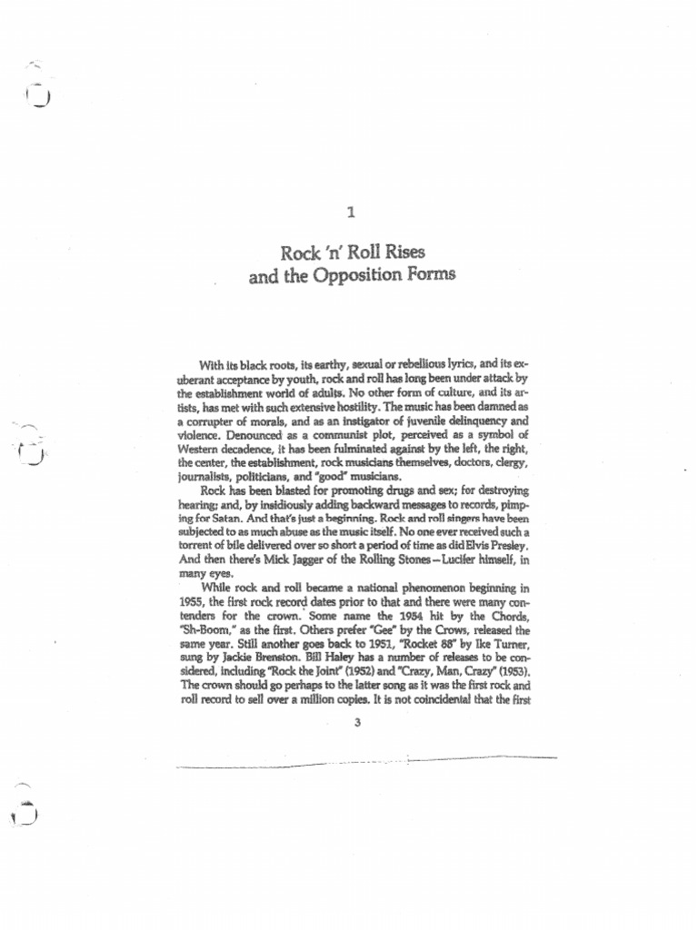 1.1 - Anti-Rock - The Opposition To Rock 'N' Roll | PDF