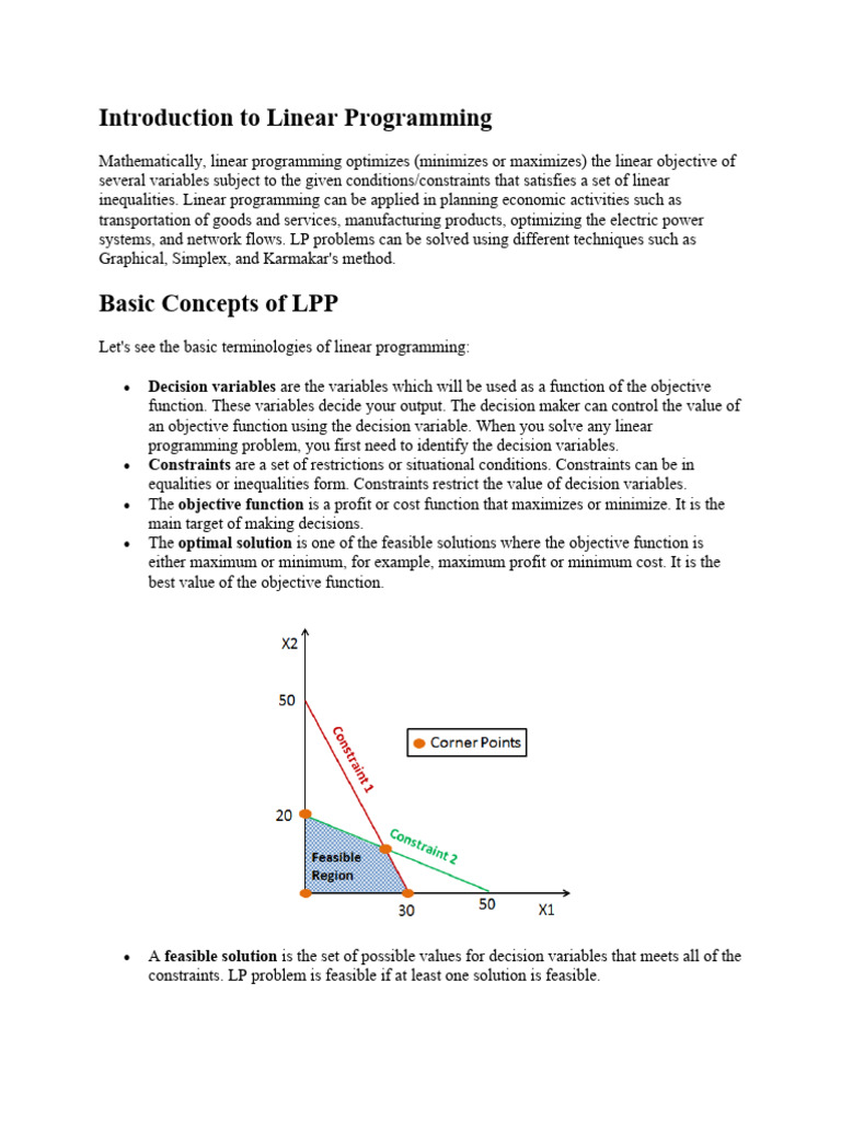 Linear Programming | PDF Linear Programming | PDF
