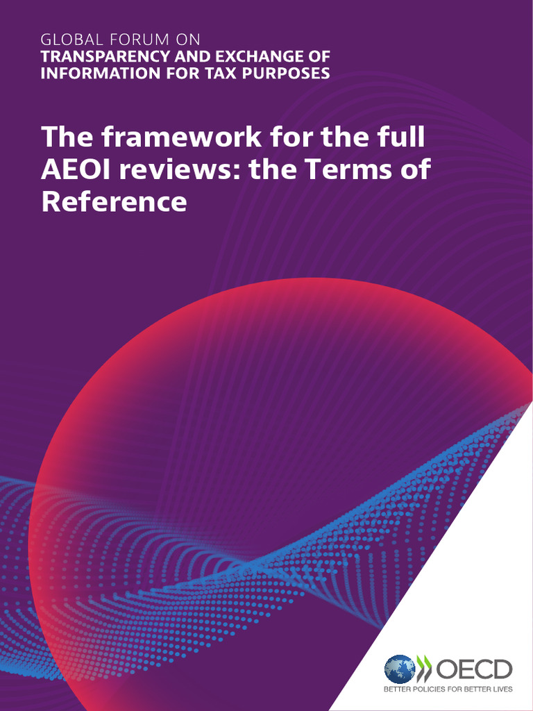 AEOI Terms of Reference | PDF | Global Forum On Transparency And ...