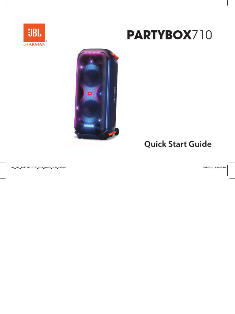 JBL Partybox 710 Zwart | PDF