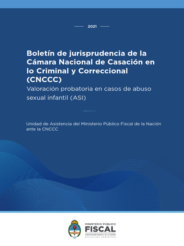 CNCCC 2021 Valoracion Probatoria en Casos de Abuso | PDF | La violencia ...