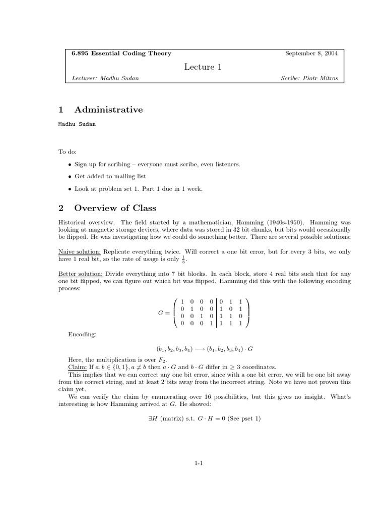 Coding Lecture | PDF