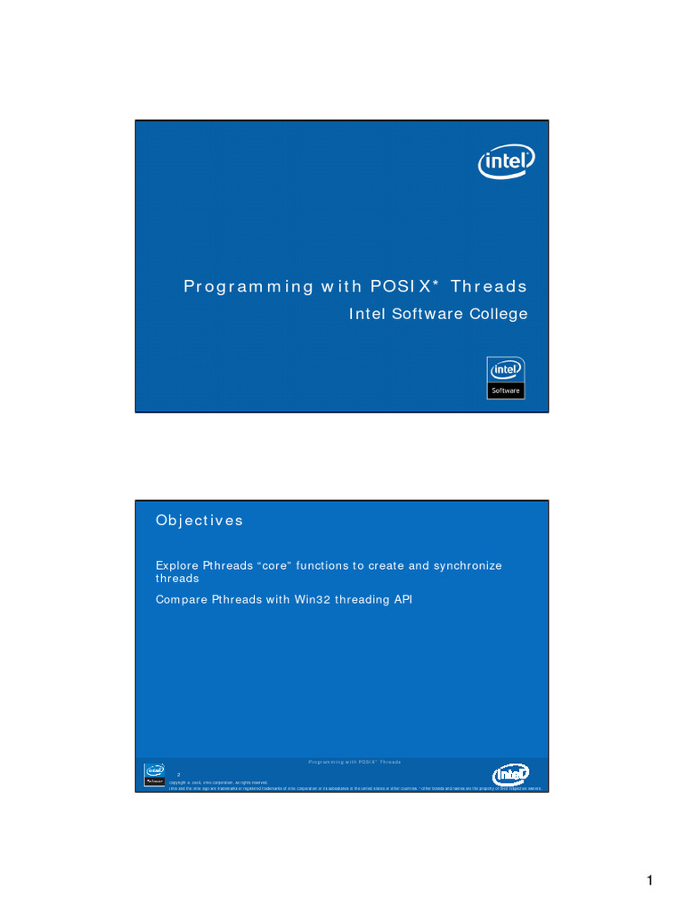 Programming With Posix Threads Ppt Pdf Operating System Technology Systems Engineering