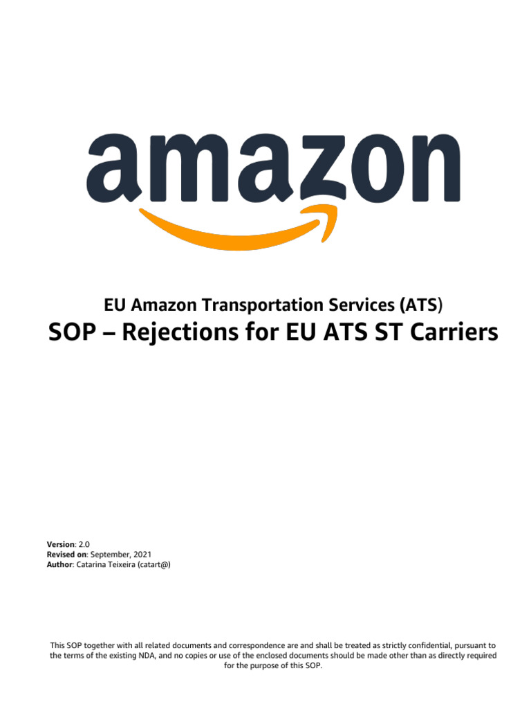 EU ATS Load Rejection Guidelines | PDF | Truck