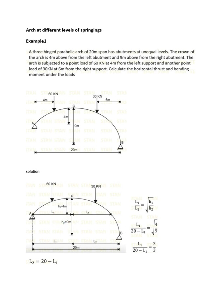 Arch at Diff Levels | PDF