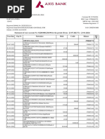 Axis Bank Statement Sample | PDF