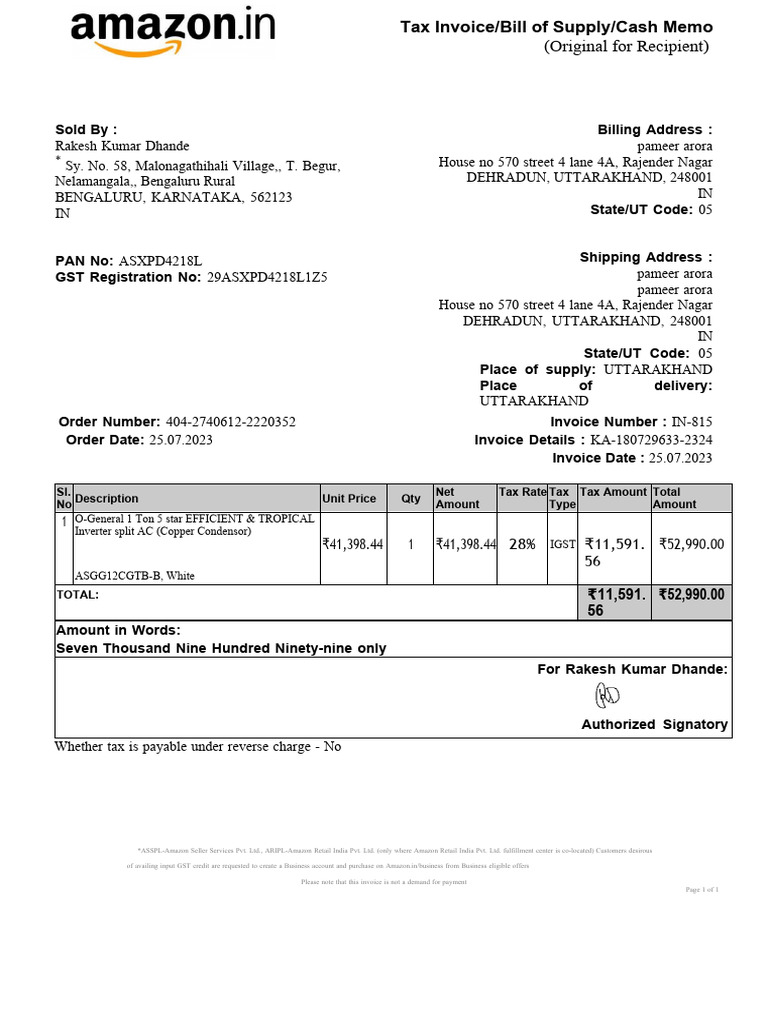 Invoice | PDF | Invoice | Taxation