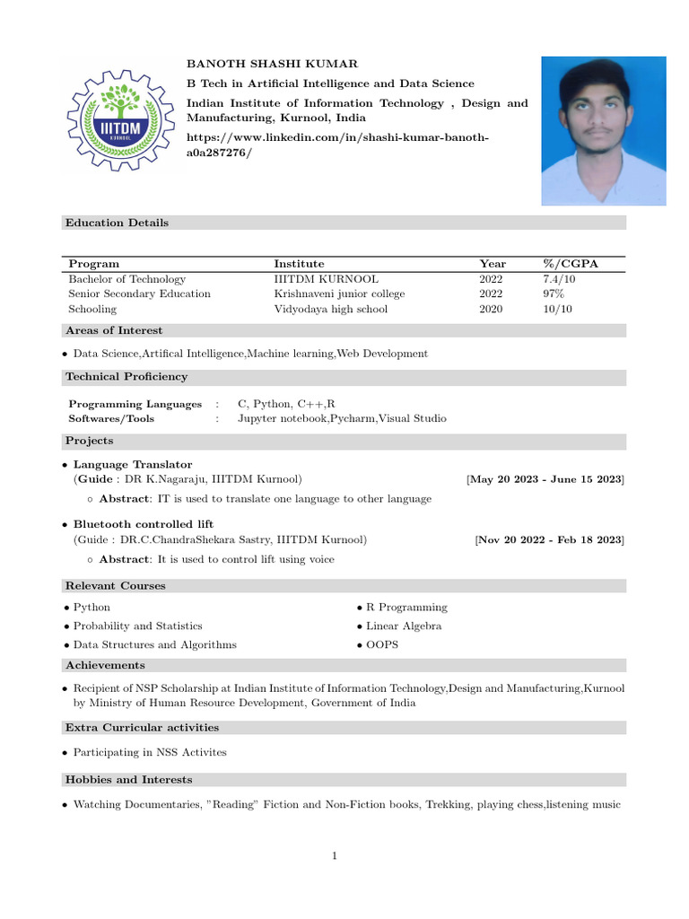 Official Resume | PDF