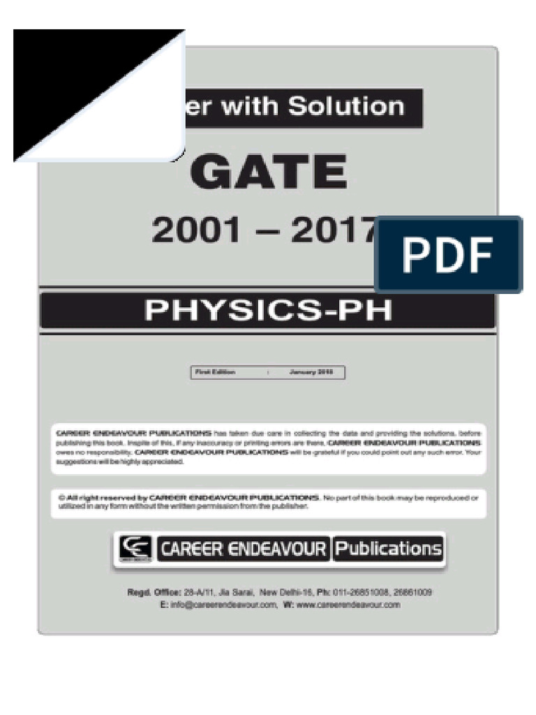 Gate Career Endeavour Solution | PDF