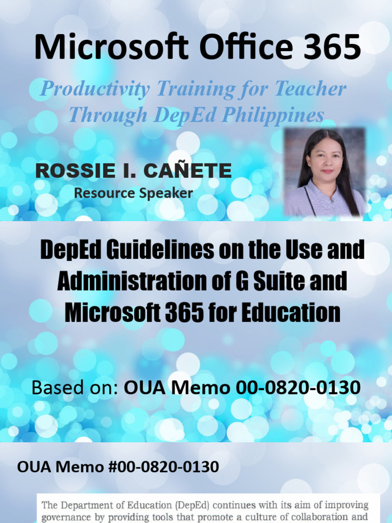 Office 365 INSET Topic 2024 | PDF