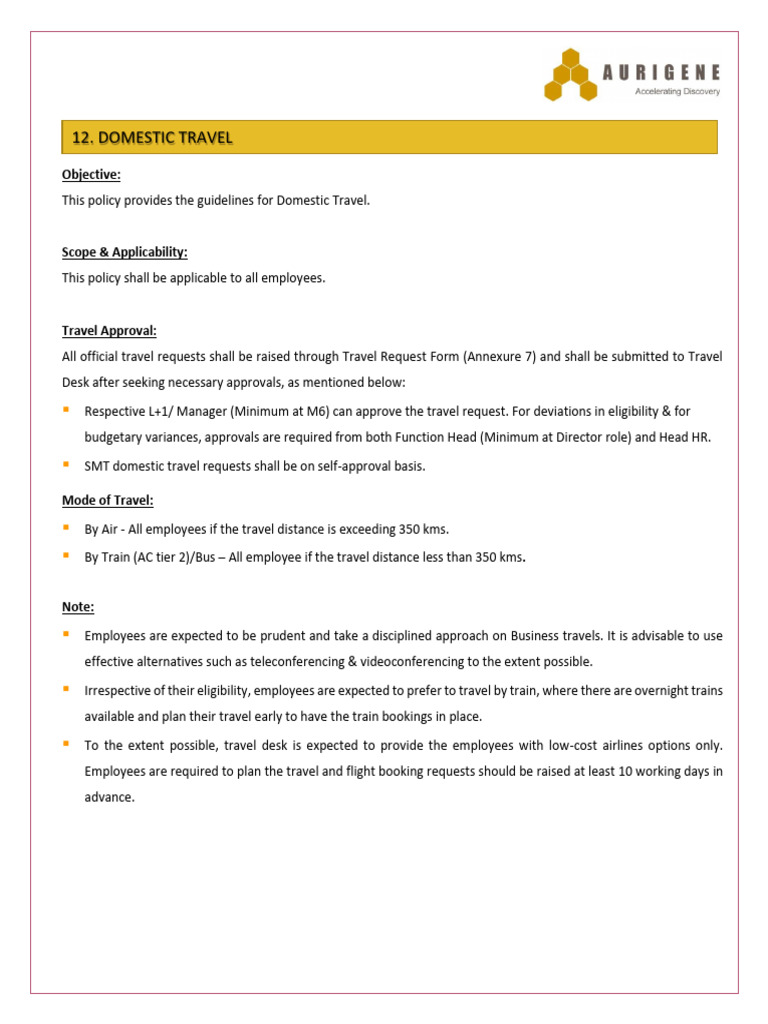 Domestic Travel | PDF | Per Diem | Economies