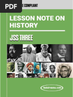JSS1 History Lesson Note Third Term | PDF