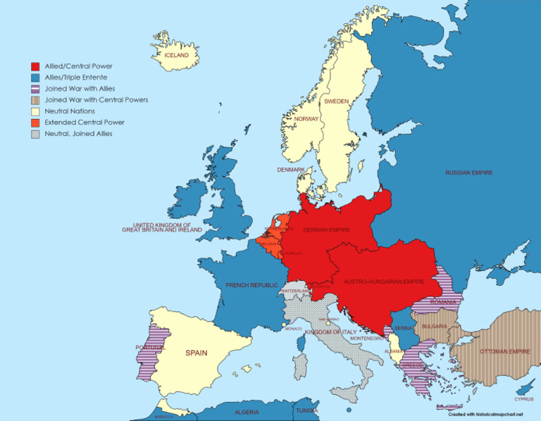 World War 1 Map | PDF
