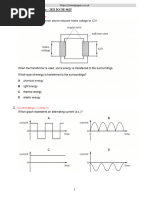 IGCSE Physics All of Electricity Topic Questions | PDF | Electrical ...