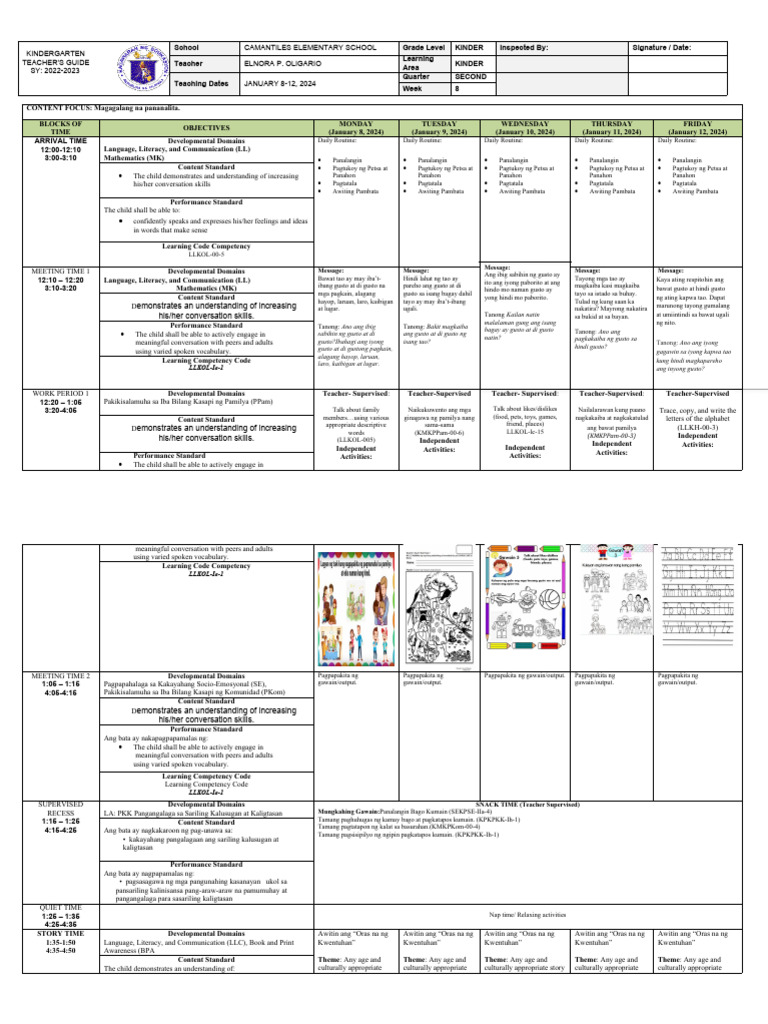 TANGUB Q2 Week 8 2023 2024 | PDF