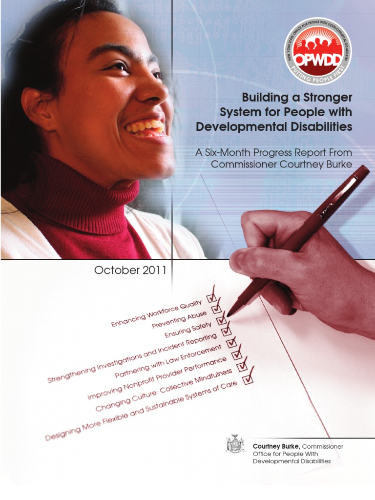 OPWDD Six-Month Progress Report | PDF | Developmental Disabilities | Police