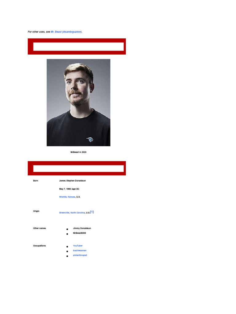 MrBeast: Biography and Early Life | PDF