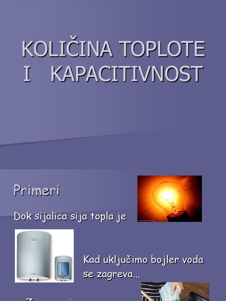Količina Toplote I Toplotna Ravnoteža | PDF