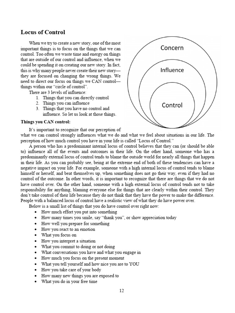 Locus of Control | PDF | Thought | Attitude (Psychology)