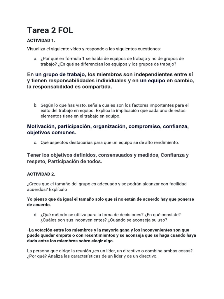 Tarea02 FOL | PDF | Grupo de trabajo