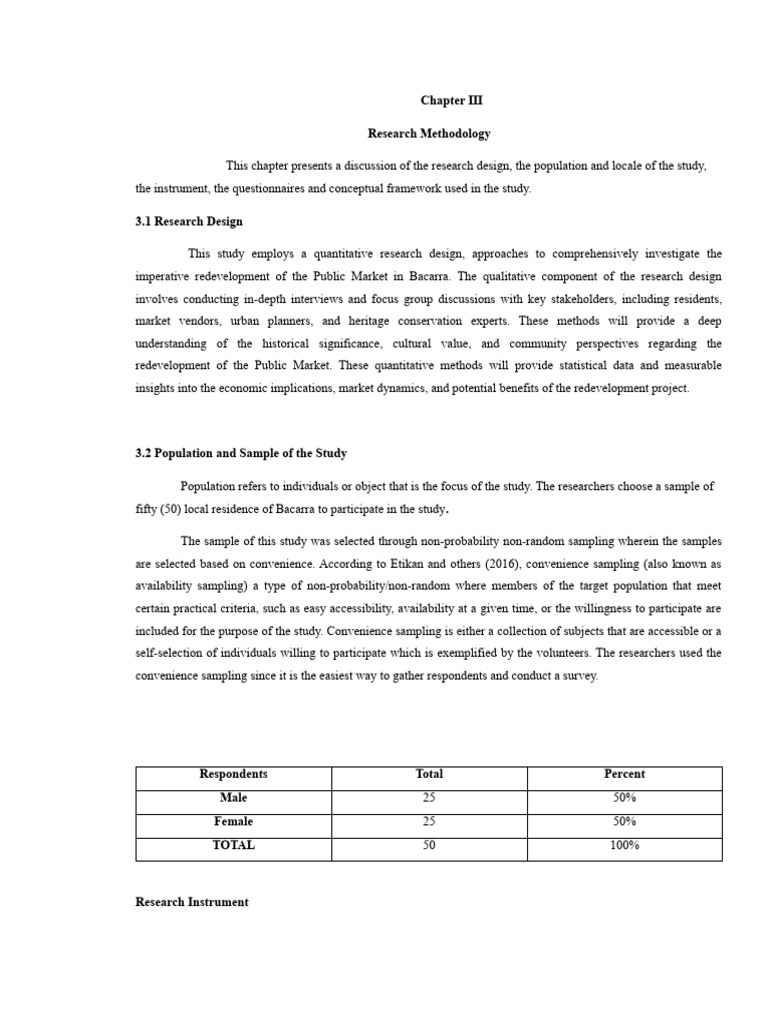 Chapter 3 | PDF | Sampling (Statistics) | Survey Methodology