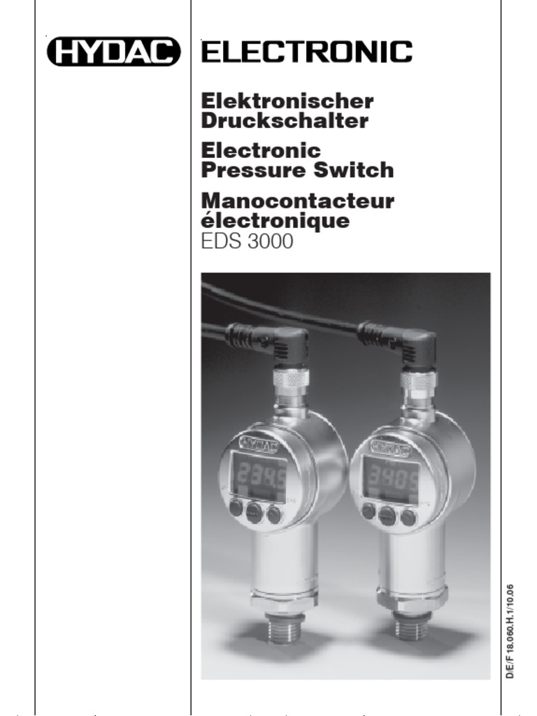 Bedienungsanleitung EDS3000 De-Eng | PDF