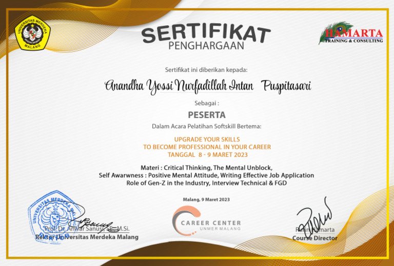 Anandha Yossi Nurfadillah Intan Puspitasari | PDF