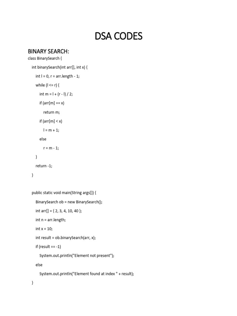 Dsa Codes | Download Free PDF | Computer Programming | Theoretical Computer Science