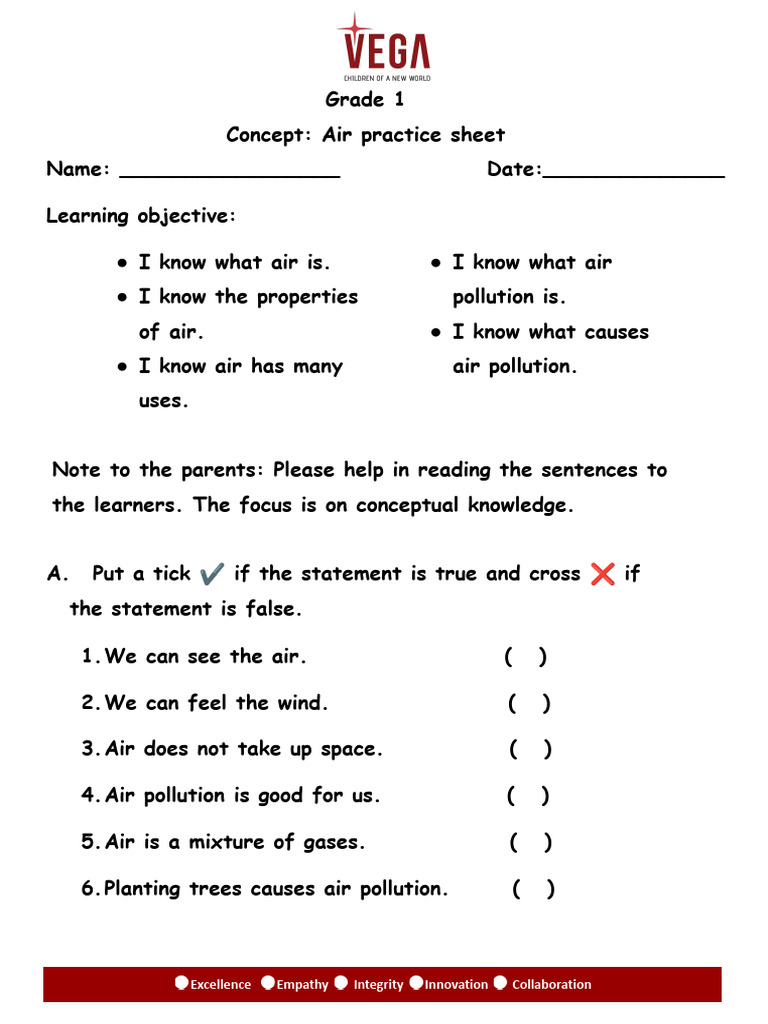 Air Practice Sheet | PDF