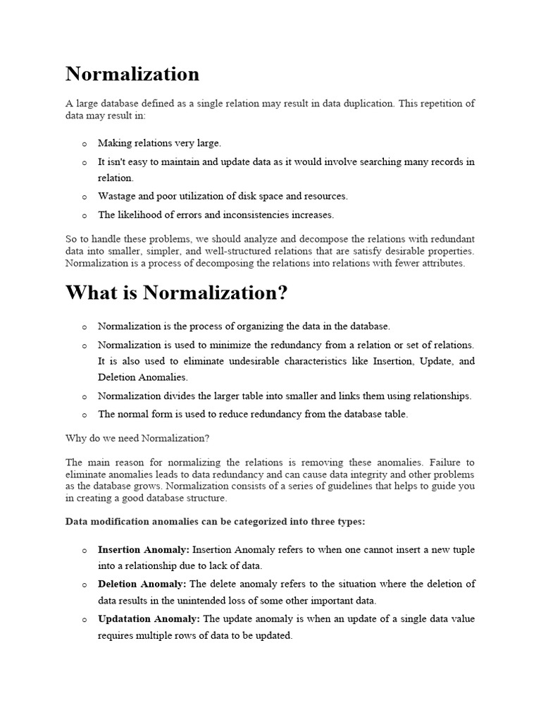 Normalization | PDF | Cybernetics | Data Management