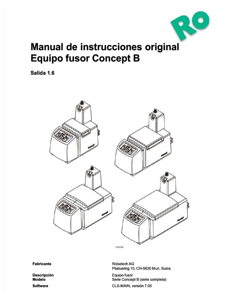 PDF Robatech Manual 157255 Conceptb Es16 - Compress | PDF