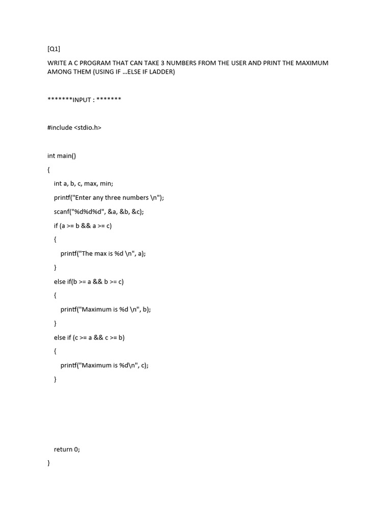 Assigment 3 of C Language | PDF | Computer Science | Software Engineering