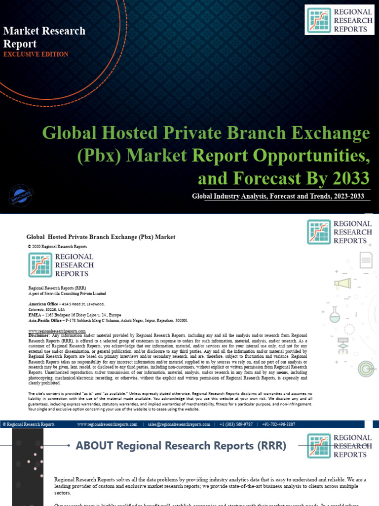 Hosted Private Branch Exchange (PBX) Market Future Landscape To Witness ...