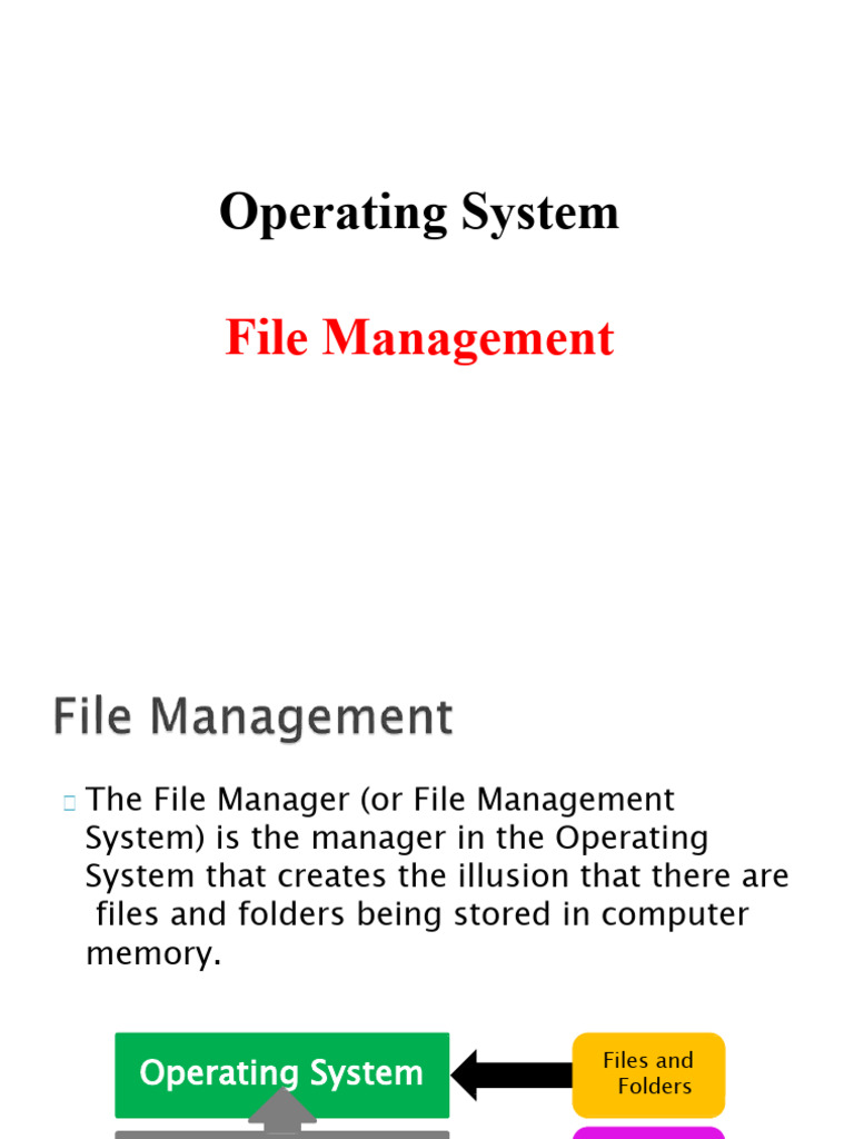 File Management System - OS | PDF | Computer File | Computer Data Storage