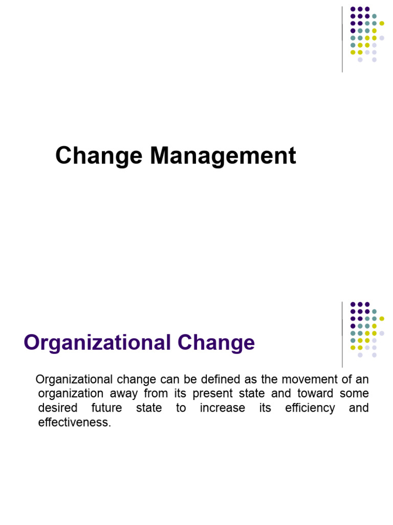 Change Management | PDF