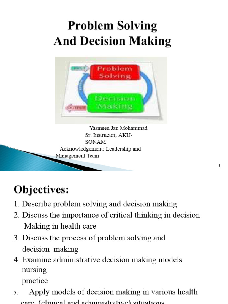 Prob Solving - Decision Making | PDF | Thought | Decision Making Prob Solving - Decision Making | PDF | Thought | Decision Making