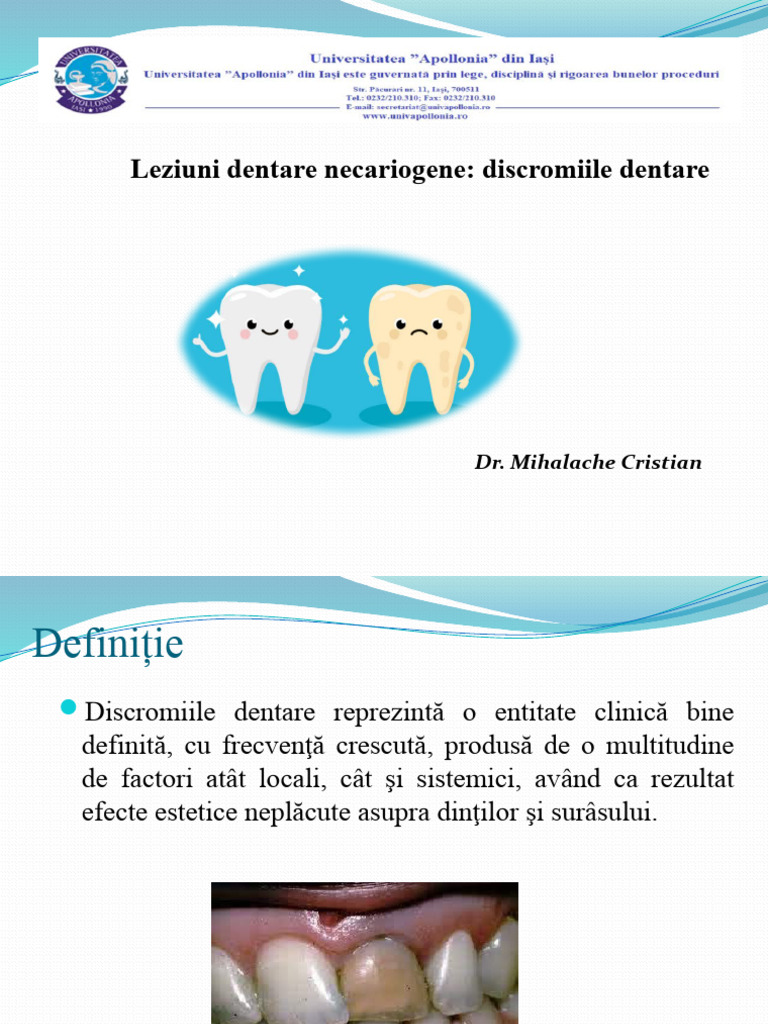 Discromii Dentare | PDF