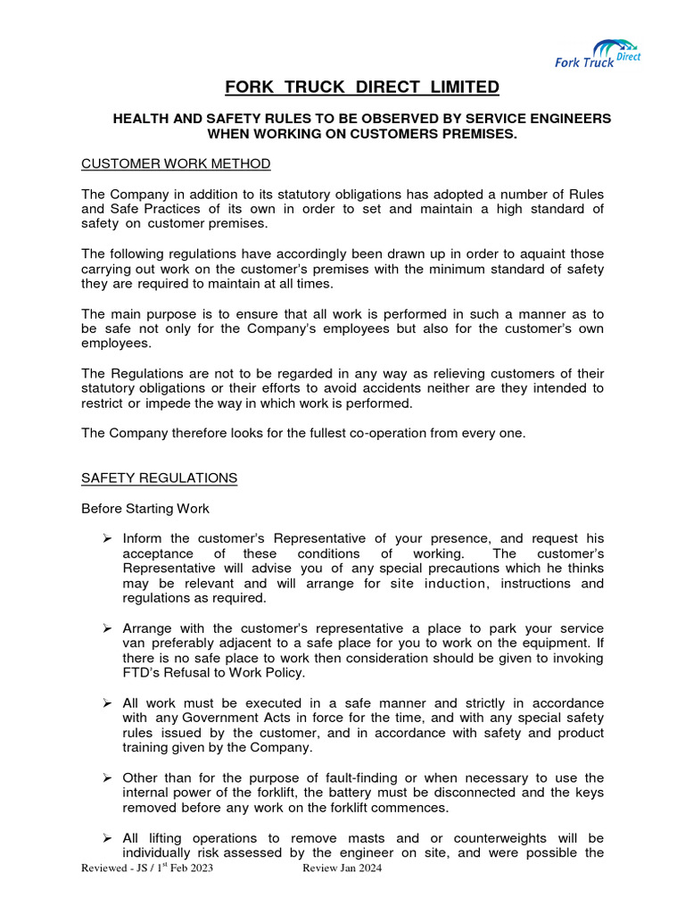 H S Method Statement 2023 24 | PDF