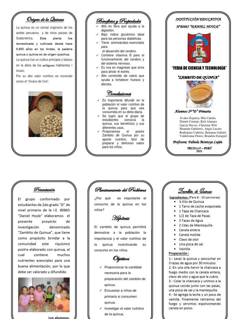 Tríptico Quinua | PDF