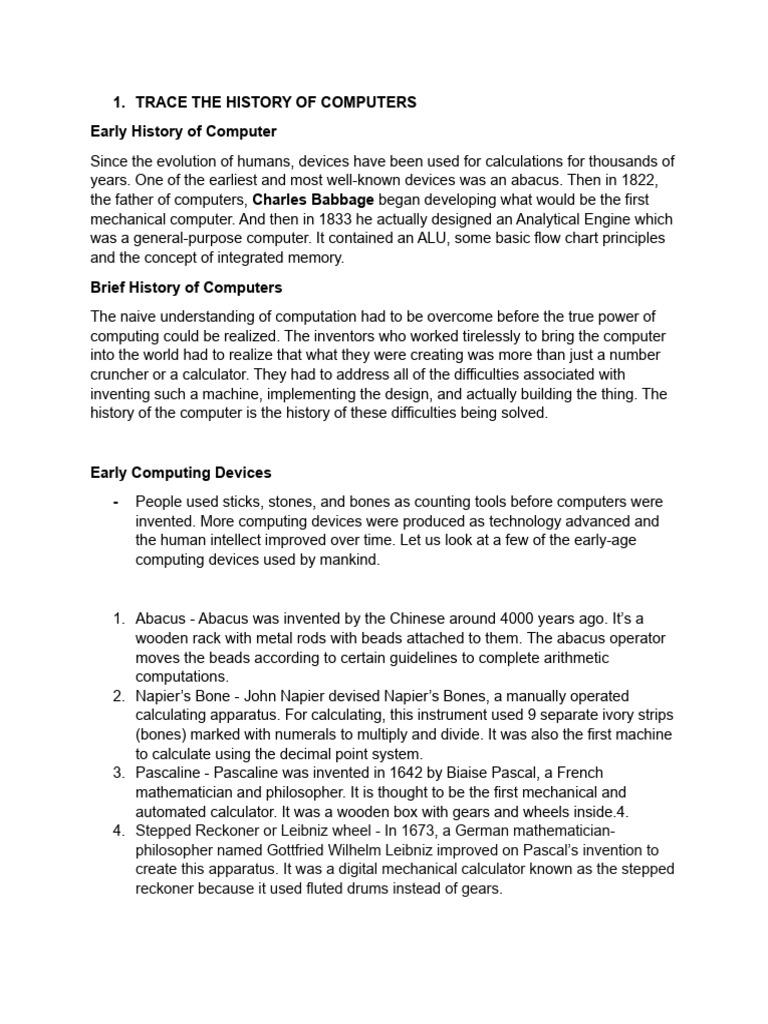 History and Evolution of Computers | PDF | Integrated Circuit | Microprocessor
