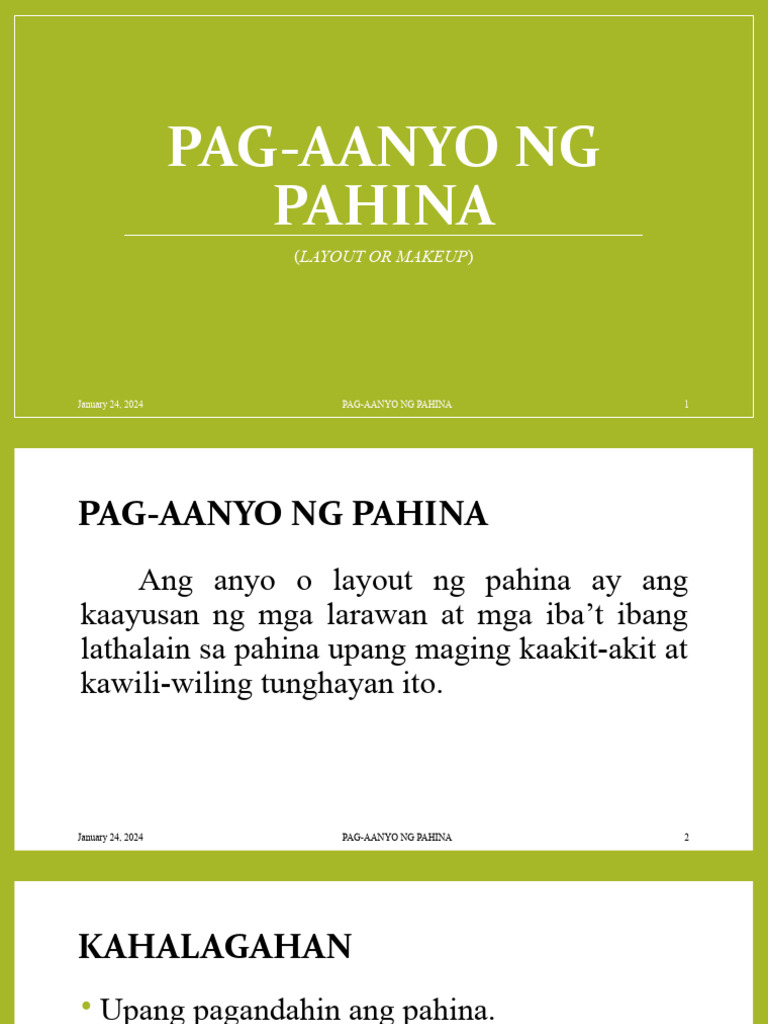 Pag Aanyo NG Pahina Finals | PDF