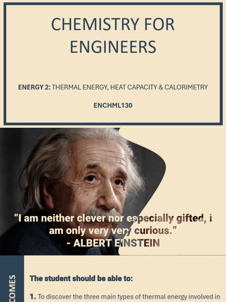 Enchml130 Lecture 3 Energy 2 | PDF